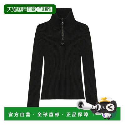 香港直邮COURREGES 女士针织衫 426MPU318FI00019【付后1h可退】