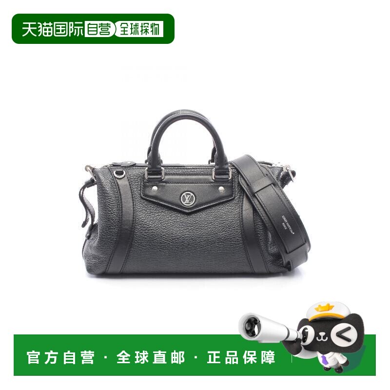 日本直邮中古LV路易威登女包A级95新biker机车风牛皮斜挎包黑色