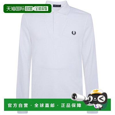 1h可退 欧洲直邮FRED PERRY 男士衬衫 FPM600656100 AW2025 白色