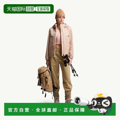 自营欧洲直邮MONCLER盟可睐 Grenoble女士浅粉色短款连帽羽绒服