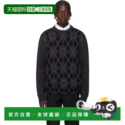 1h可退 香港直邮Givenchy 纪梵希 男士 黑色 Monogram 72 Argyle