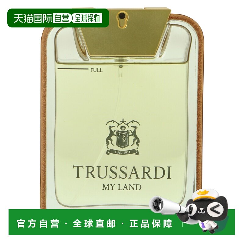 欧洲直邮Trussardi杜鲁萨迪男士 My Land 淡香水100g清新自正品