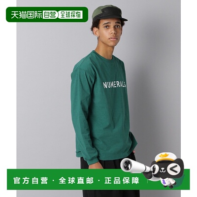 1h可退 日本直邮NUMERALS 男士LOGO印花长袖T恤 292524男装
