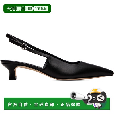 香港直邮aeyde 女士 黑色 Catrina Slingback 中跟鞋 A11PUCATSS3