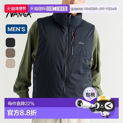 日本直邮NANGA AURORA TEX 立领羽绒背心 ND2441-1N010-A 男士外