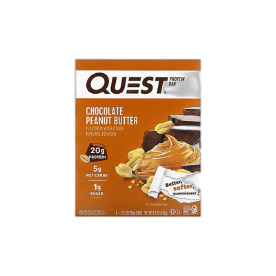 香港直发Quest Nutrition巧克力花生酱蛋白棒抗饿原料丰富4根