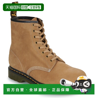 欧洲直邮Dr. Martens 男士 1460 Savannah Tan Tumbled Nubuck+E.