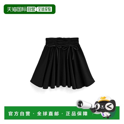 日本直邮日潮 GRL 内衬抽绳蝴蝶结迷你裙 ta154休闲运动喇叭裙