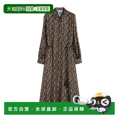 香港直邮MAX MARA 女士连衣裙 1221126206001 SS2026 花色 长袖连