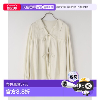 日本直邮LOWRYS FARM 女装 飘带廓形衬衫 638503通勤