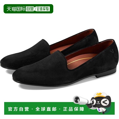 自营 Vionic Willa 10011520-001平底鞋女式美国7号黑色绒面拖鞋K