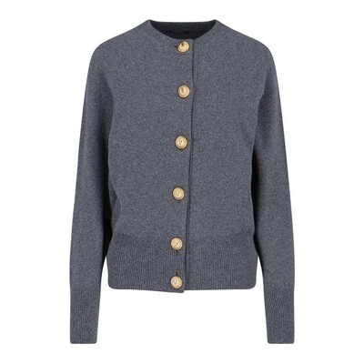 BALMAIN 女士外套 GF1KL270KI879AY SS2026 灰色开衫