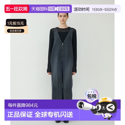 日本直邮Johnbull 女装 宽松V领丹宁连体裤 修身显瘦设计 JL254P1