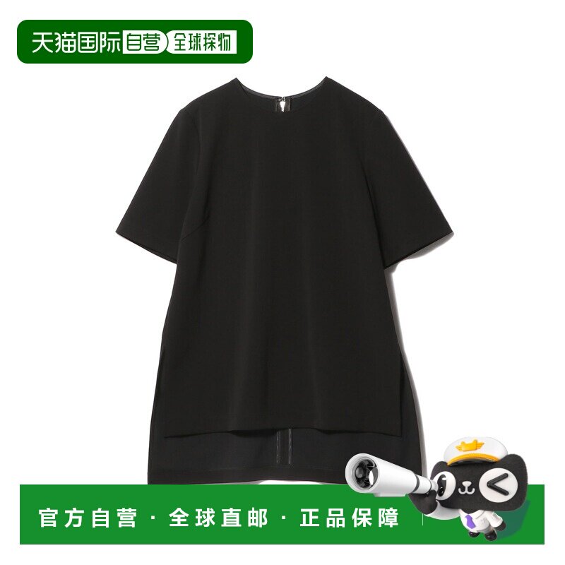 日本直邮ESTNATION 女装 后拉链圆领T恤衫 611091【付后1h可退】