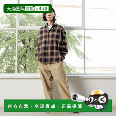 1h可退 日本直邮官方授权 FREAK'S STORE 宽松渐变格纹法兰绒衬衫