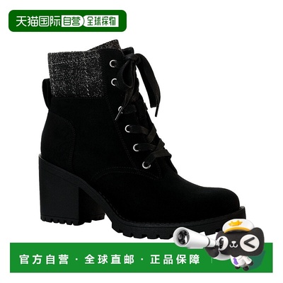 自营sun + stoneSun Stone Romina Lace-up Hiker Booties Black