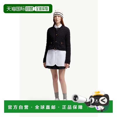 欧洲直邮MONCLER (2025新品) Cardigan en coton melange针织开衫