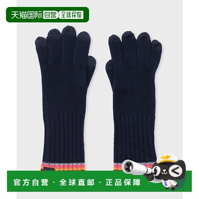 1h可退 日本直邮Paul Smith 女装 条纹罗纹针织手套 255641 TSKG