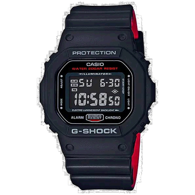 香港直邮Casio卡西欧男士手表日常百搭计时器休闲舒适DW-5600HR-1