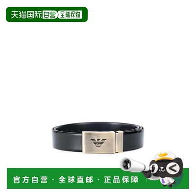 1h可退 香港直邮EMPORIO ARMANI 男士腰带 Y4S224YLQ7EBLUBLACK S