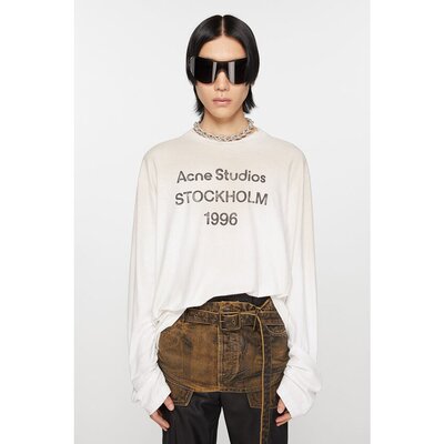 欧洲直邮Acne Studios/艾克妮1996系列字母Logo印花T恤明星同款