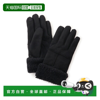 日本直邮VIS女士触屏刺绣穆通手套 2025BBVZ55100