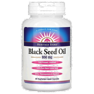 香港直发Heritage Store黑籽油百里醌膳食补充剂优效90粒