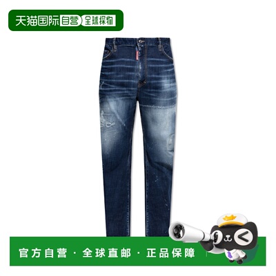香港直邮DSQUARED2 男士牛仔裤 SS2025 S71LB1581S30664470直筒裤