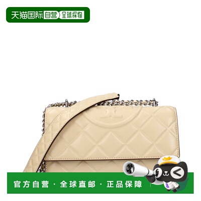 自营Tory Burch Leather Crossbody Women's Bag - beige 美国奥