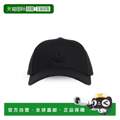 香港直邮MONCLER 女士帽子 K10933B000260U082999 CO 黑色 徽标棒