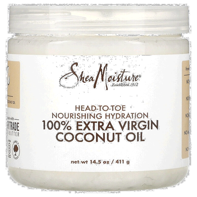 香港直邮Shea Moisture初榨椰子油滋润皮肤光滑天然成分411g正品