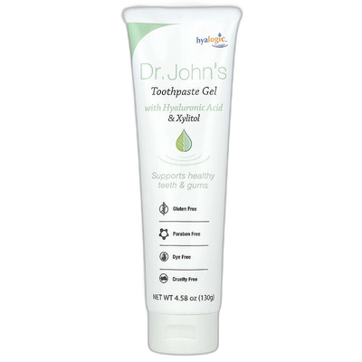 香港直邮Hyalogic LLC,约翰医生牙膏凝胶，薄荷，4.58盎司（130克