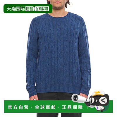 自营polo ralph laurenTextured Cable Knit Pullover - blue 美