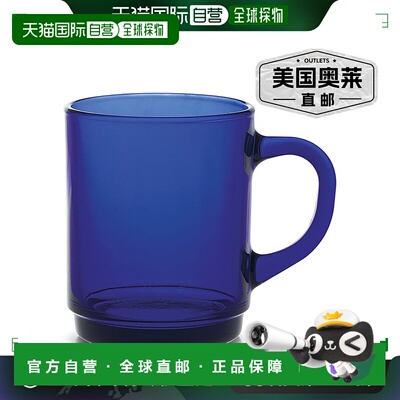 Duralex Versailles 8.75 盎司马克杯，适用于热饮或冷饮，6 件套