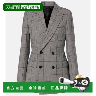 1h可退 香港直邮NILI LOTAN 女士 Weston 格子初剪羊毛西装外套