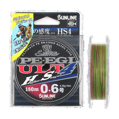 日本直邮Sunline Saltimate PE Egi ULT HS4 180m No. 0.6 //浅