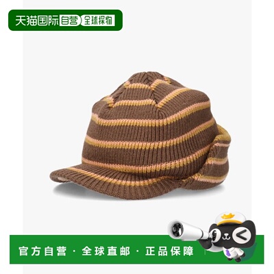 1h可退 日本直邮OVERRIDE 女士 保暖针织系带耳罩帽 可机洗环保材