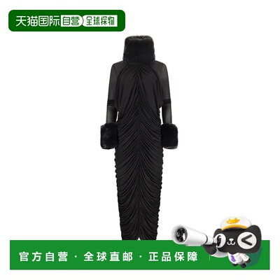 1h可退 香港直邮magda butrym 女士 仿皮草裁剪中长连衣裙 167924