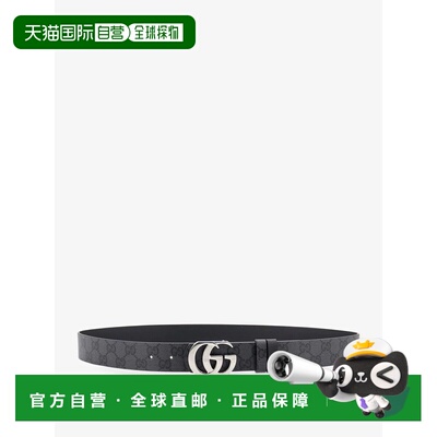 1h可退 欧洲直邮GUCCI 男士腰带 874723AAGRL1000 CO 黑色 CINTUR