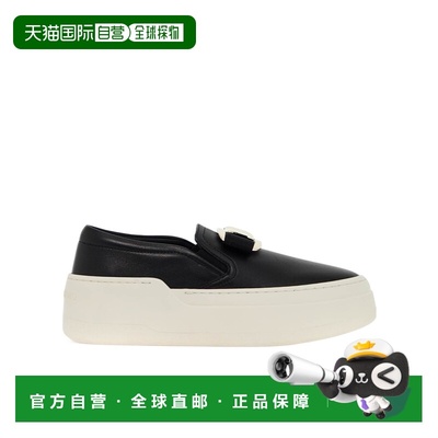 1h可退 香港直邮FERRAGAMO/菲拉格慕 25FW 徽标扣低帮休闲鞋 Wome