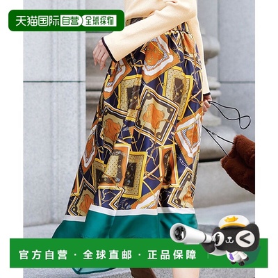 日本直邮RANAN 围巾图案印花短裙 [R05096EW11503]半身裙a字裙