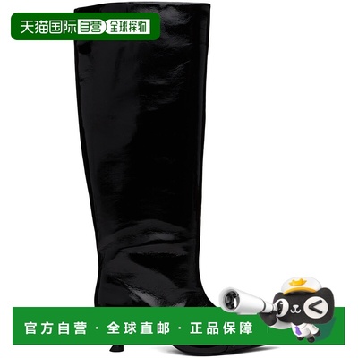 1h可退 香港直邮潮奢 GANNI 甘尼 女士 黑色 Eyelets Slouchy 高