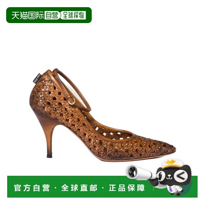 香港直邮MIU MIU 女士高跟鞋 5I654E3ZN7FA085F0046 CO 单鞋棕色