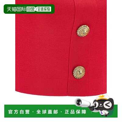 香港直邮BALMAIN 女士背心吊带 GF1AA415KJ434PK SS2026 红色