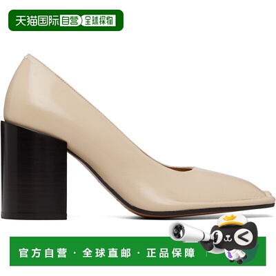 香港直邮Maison Margiela 马丁 马吉拉 女士 灰白色 Piped 高跟鞋