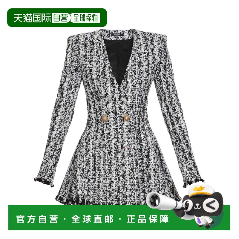 Balmain 长袖连衣裙 HF1R9463XM15
