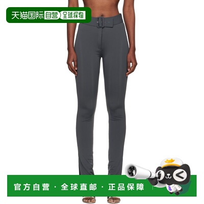 1h可退 香港直邮Courreges 女士 灰色 Buckle Tech Jersey 紧身裤