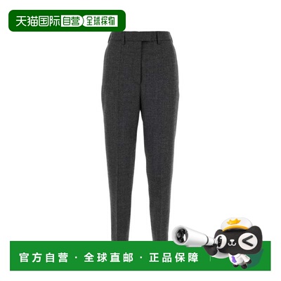 1h可退 香港直邮PRADA 女士休闲裤 P240HSOOO11CZF0480 SS2025 灰
