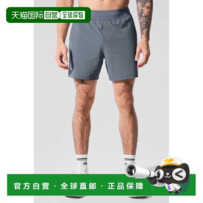 香港直邮alo yoga Repetition 透气舒适合身三分网球休闲短裤 男m