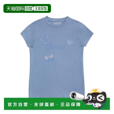 自营guessEco Sandra Butterfly Tee (7-14) - cloudy sugar 美国